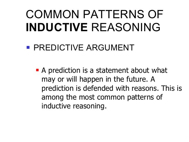 Analysis - Inductive and Deductive Arguments