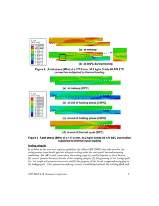 Analysis of Casing Connections Subjected to Thermal Cycle Loading | PDF ...