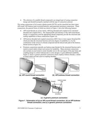 Analysis of Casing Connections Subjected to Thermal Cycle Loading | PDF