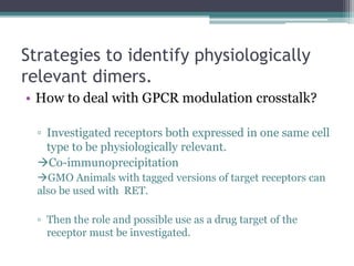Analysis gpcr-dimerization | PPTX