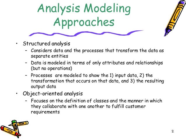 Analysis modeling