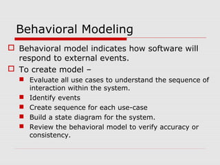 Analysis modeling | PPT