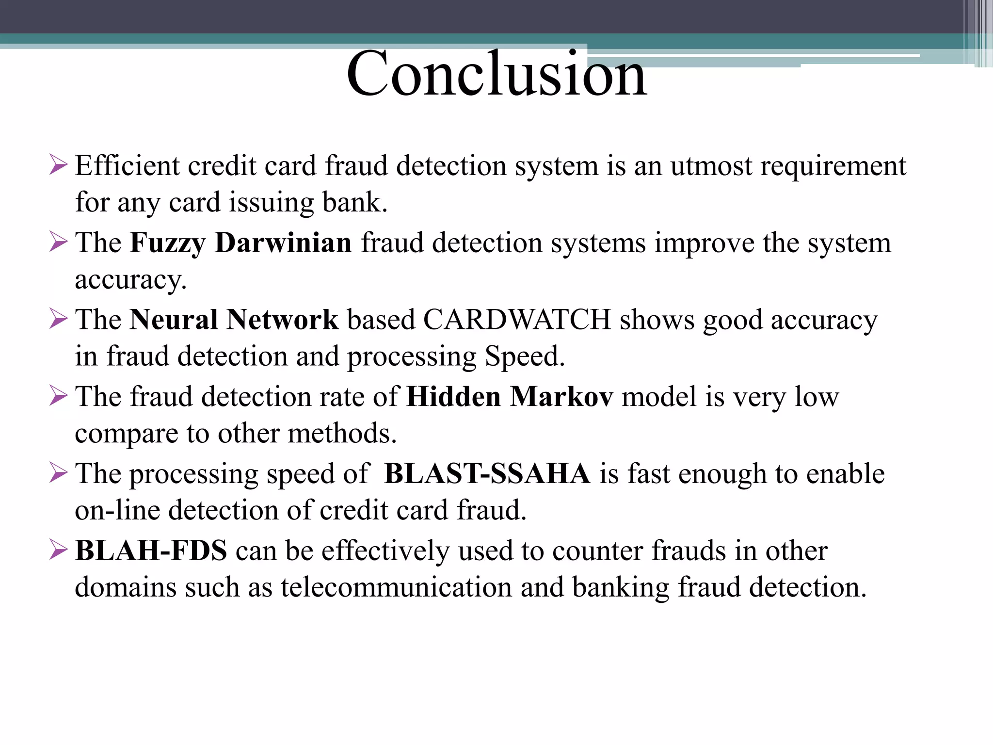 Analysis of-credit-card-fault-detection | PPT | Free Download