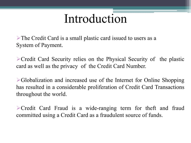 Analysis of-credit-card-fault-detection | PPT