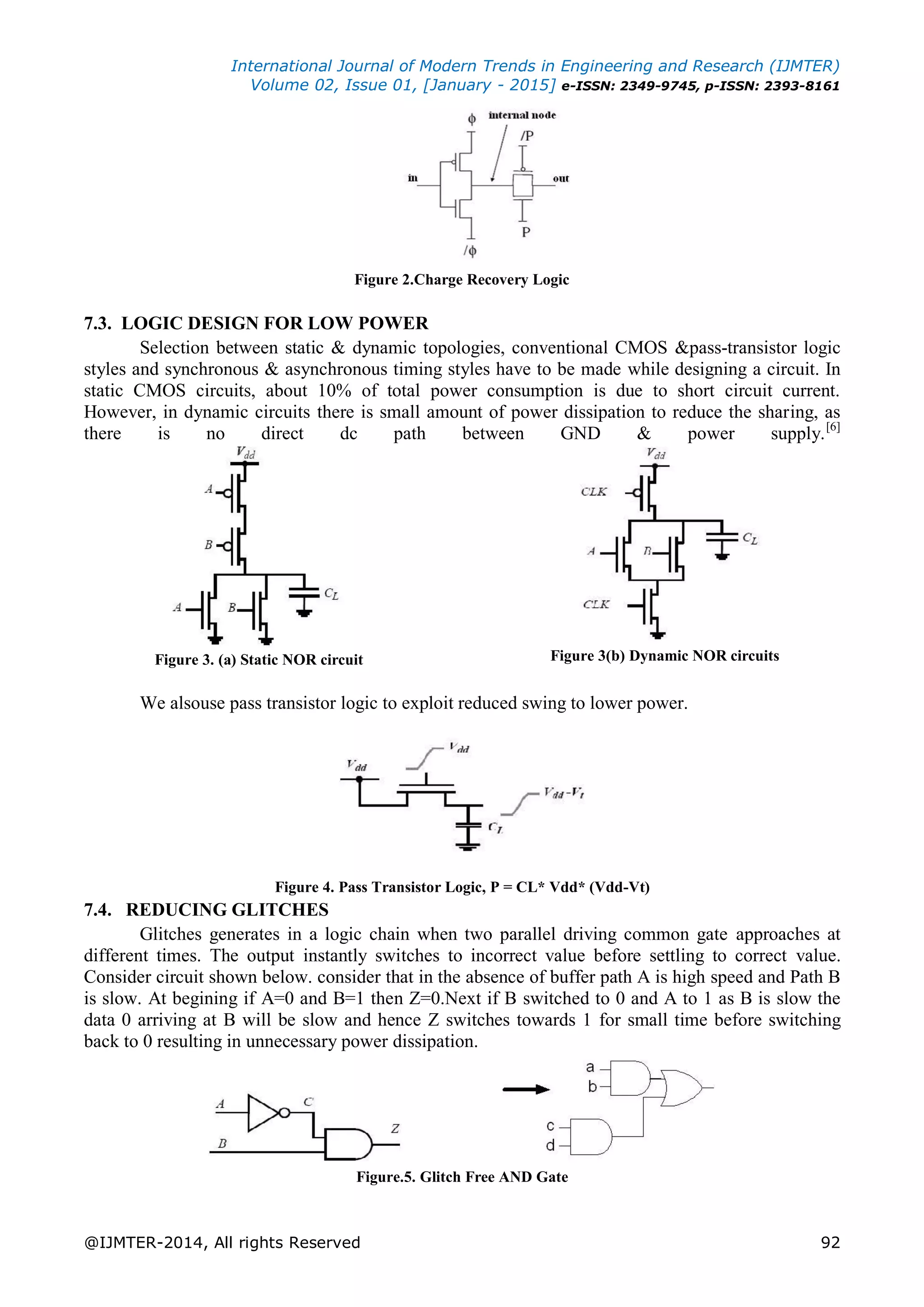Analysis of Power Dissipation & Low Power VLSI Chip Design | PDF