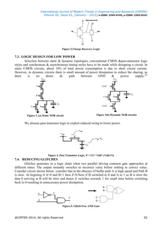 Analysis of Power Dissipation & Low Power VLSI Chip Design | PDF