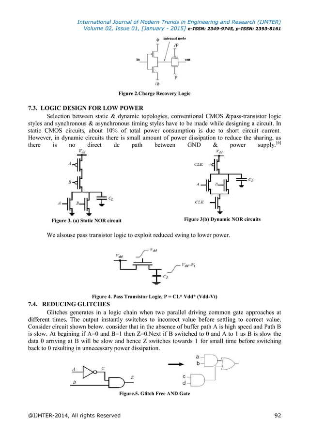 Analysis of Power Dissipation & Low Power VLSI Chip Design | PDF