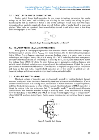 Analysis of Power Dissipation & Low Power VLSI Chip Design | PDF