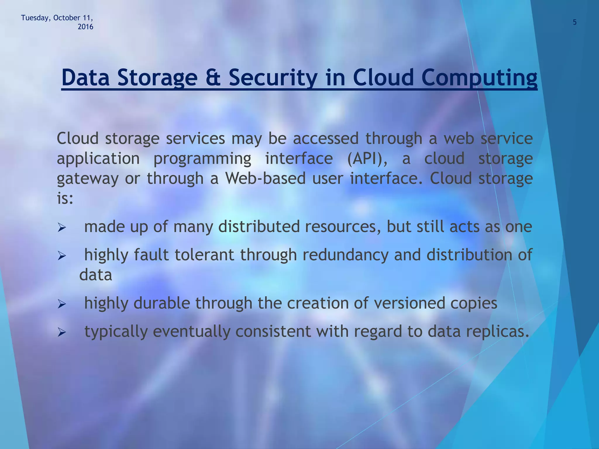 Analysis Of Security Algorithms In Cloud Computing Autosaved Ppt