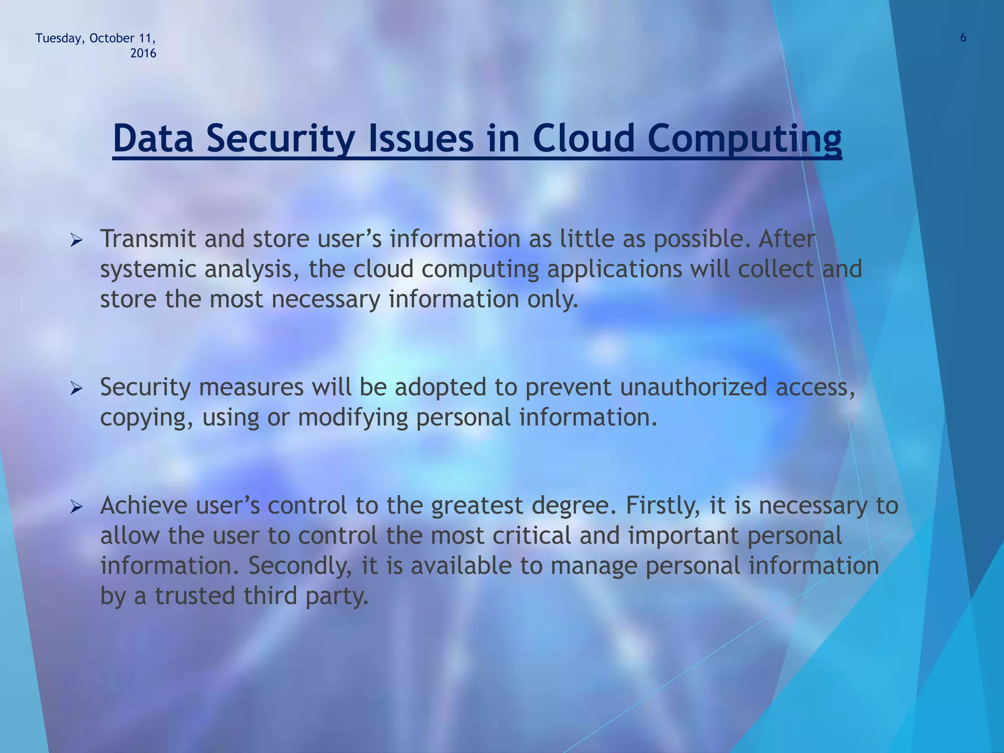 Analysis Of Security Algorithms In Cloud Computing Autosaved Ppt