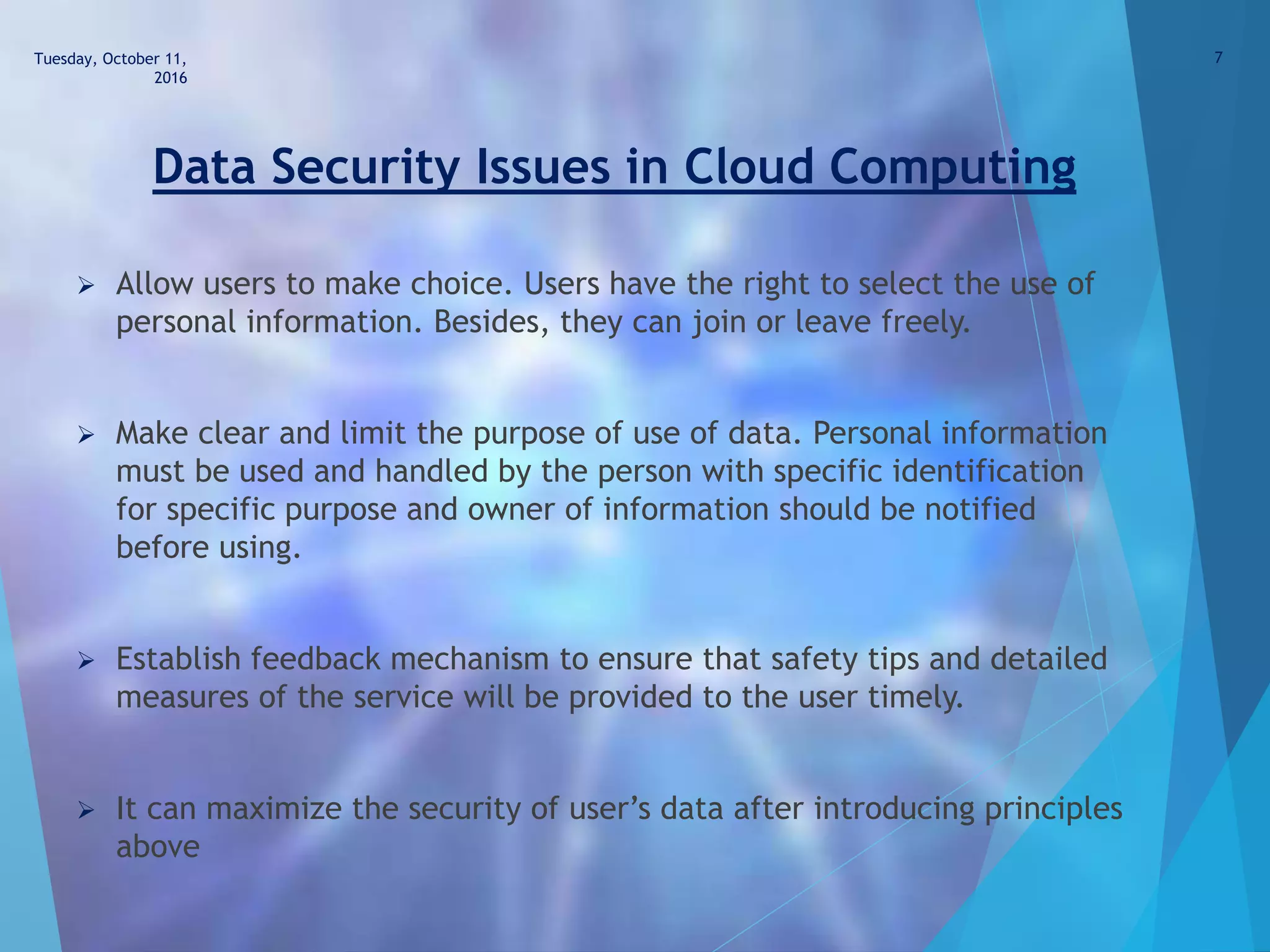 Analysis Of Security Algorithms In Cloud Computing Autosaved Ppt
