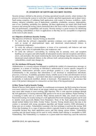 ANALYSIS OF SOFTWARE SECURITY TESTING TECHNIQUES IN CLOUD COMPUTING ...