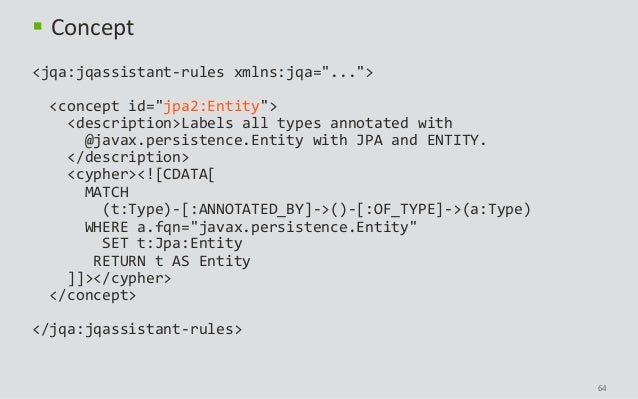 Analysis of software systems using jQAssistant and Neo4j