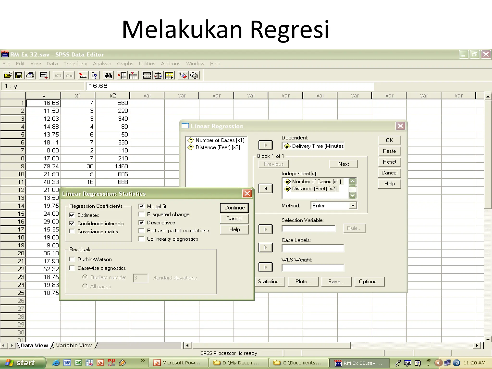 Analysis Regresi Linier Berganda - Analysis | PPT