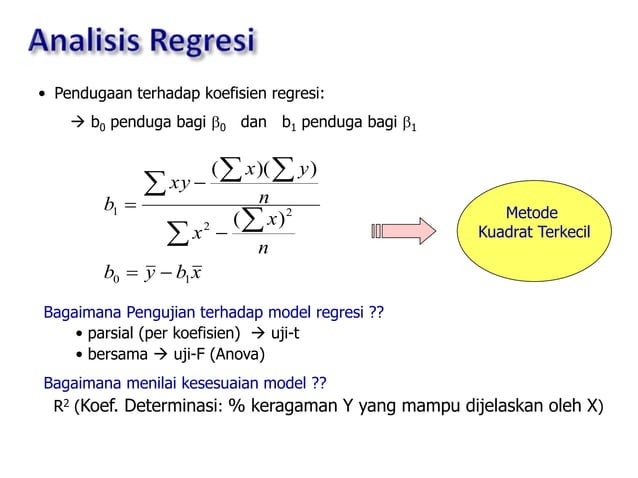 Analysis Regresi Linier Berganda - Analysis | PPT