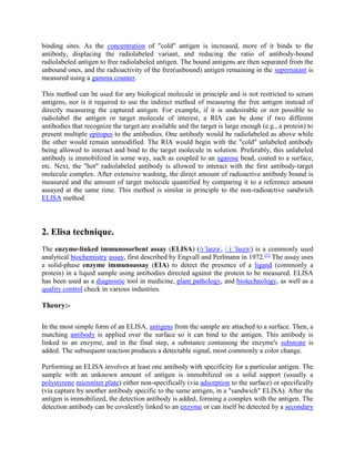 Radioimmunoassay and related immunoassay techniques | PDF