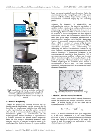 Analysis and characterization of dendrite structures from microstructure images of material | PDF