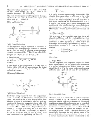 Analysis and Characterization of Different Comparator Topologies | DOCX