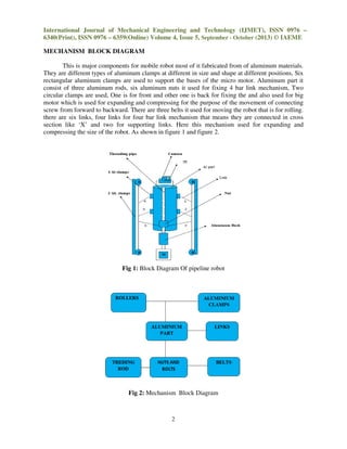 Analysis and control of mobile robot for pipe line inspection 2 | PDF