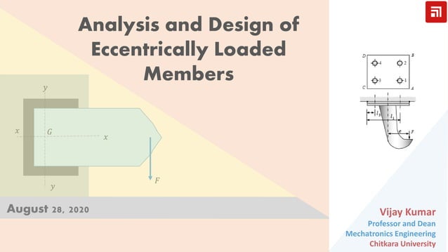 Analysis and design eccentric loading | PPTX