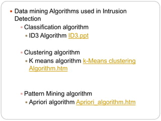 Analysis and Design for Intrusion Detection System Based on Data Mining ...