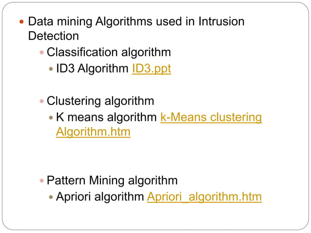 Analysis and Design for Intrusion Detection System Based on Data Mining | PPTX | Databases ...
