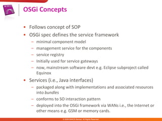 Analysis & Design Method for OSGi-based Development | PPTX