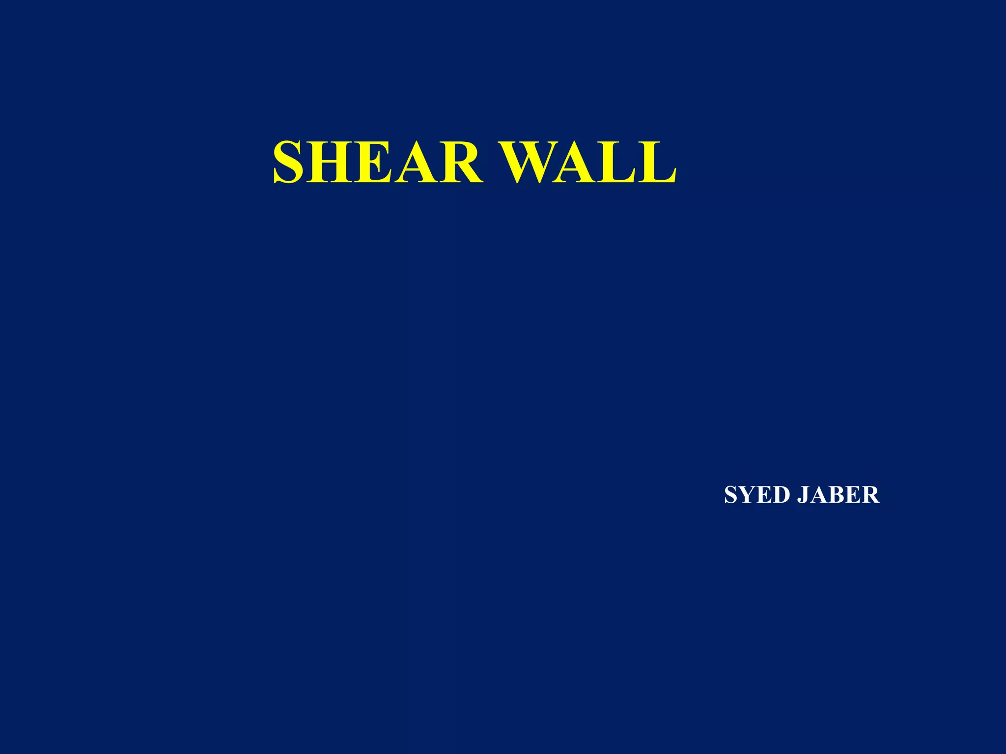 SHEAR WALL | PPTX
