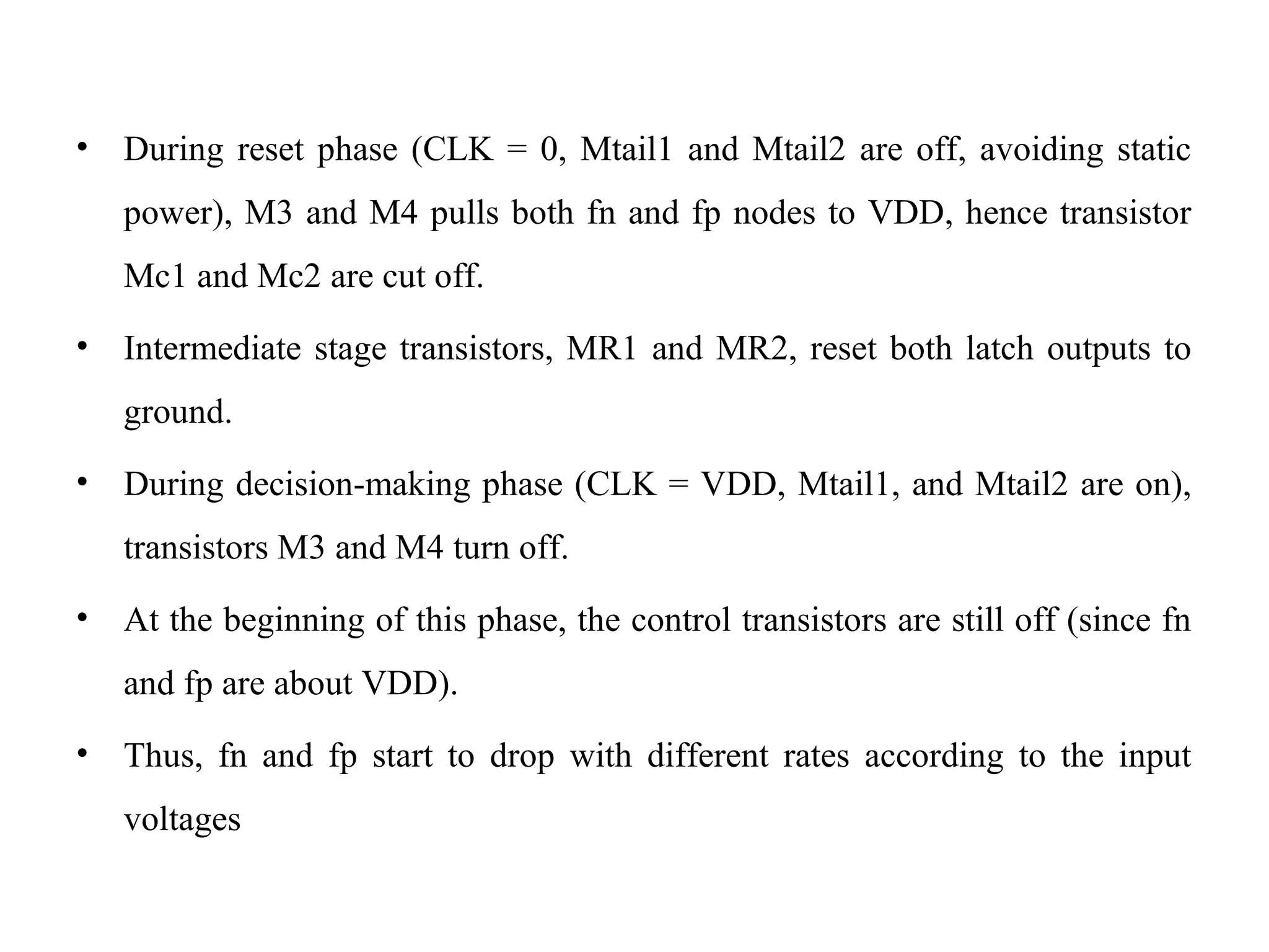 Analysis and design of a low voltage and low power double tail ...