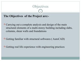 Analysis and design of a multi storey reinforced concrete | PPT