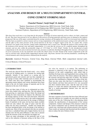 Analysis and design of a multi compartment central cone cement storing silo | PDF