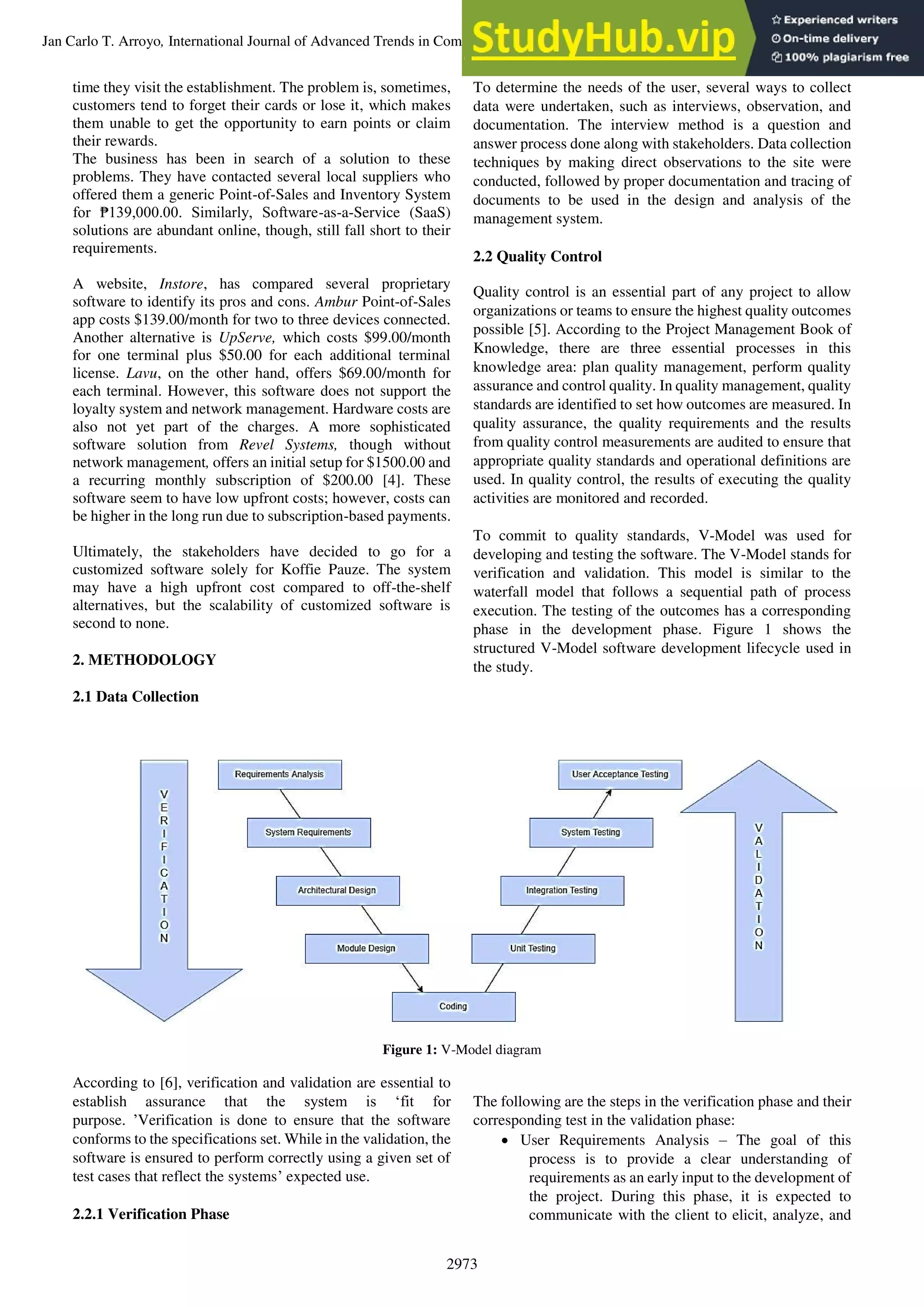 Analysis And Design Of Enterprise Resource Planning System For A Coffee Shop | PDF