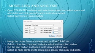 Analysis and Design of G+3 building with flat slab using STAAD PRO V8i M F-1.pptx