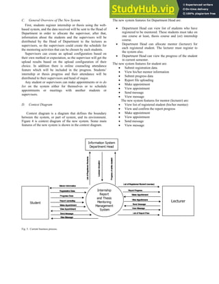 Analysis And Design Of Internship Report And Thesis Mentoring Management System | PDF