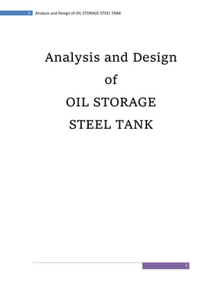 Analysis and Design of OIL STEEL STORAGE TANK_2023.docx