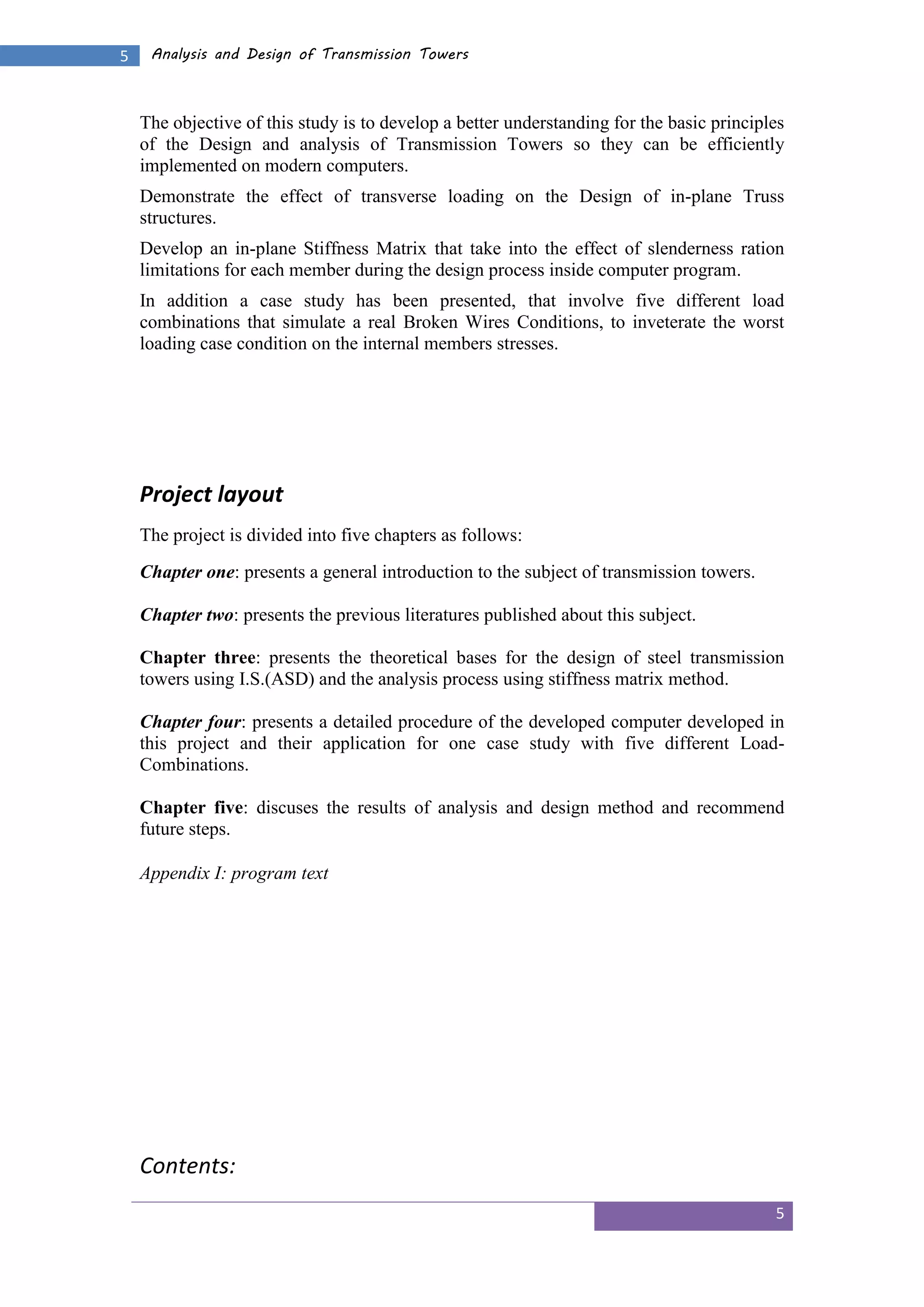 Analysis and Design of Power Transmission Lines Steel Towers.docx