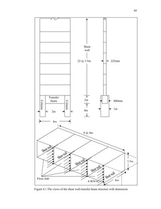 Analysis and design of shear wall transfer beam structure | PDF