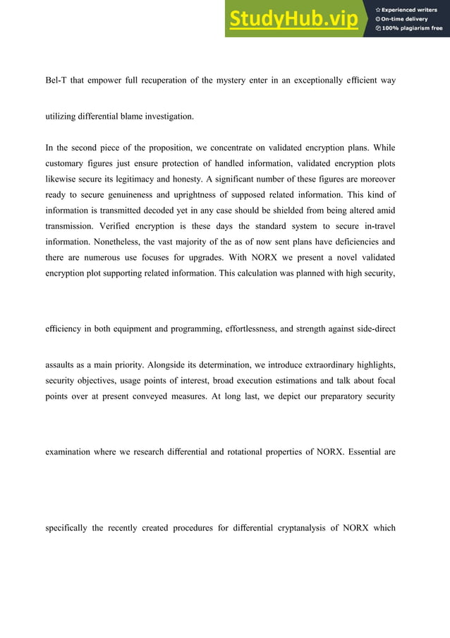 Analysis And Design Of Symmetric Cryptographic Algorithms | PDF