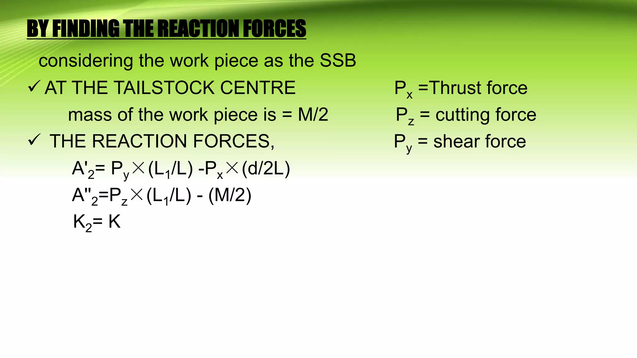 Analysis and design of tail stock assembly | PPTX