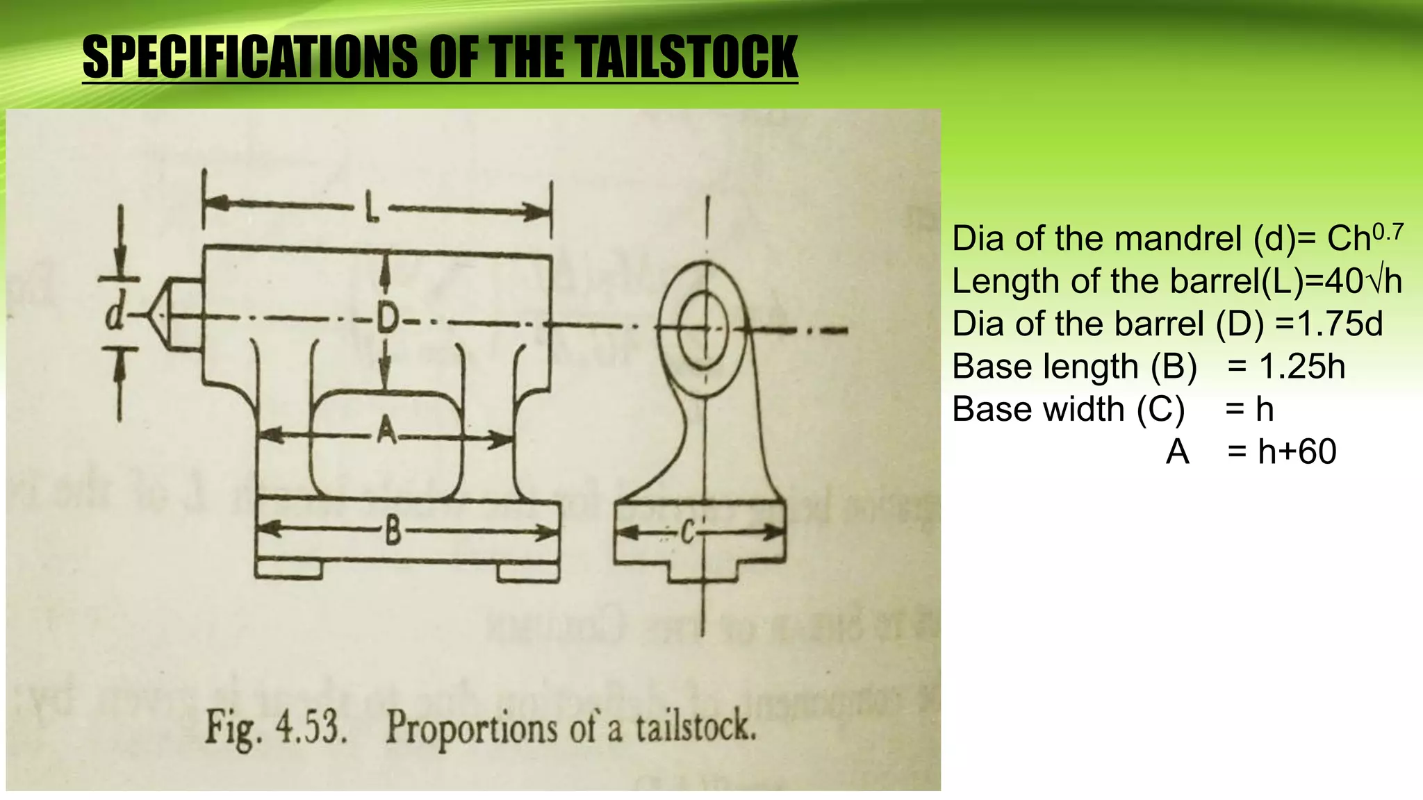 Analysis and design of tail stock assembly | PPTX