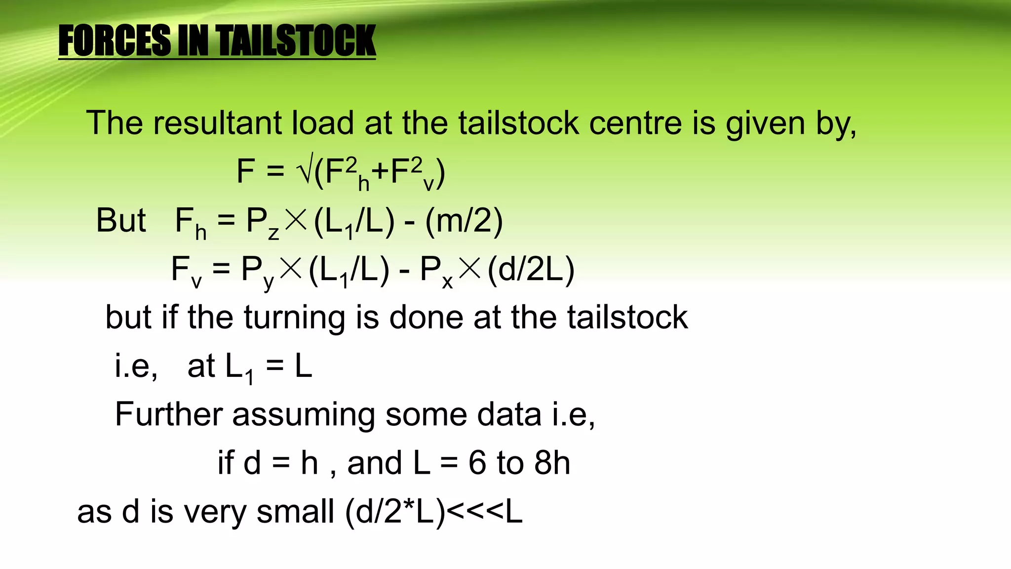 Analysis and design of tail stock assembly | PPTX