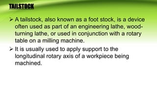 Analysis and design of tail stock assembly | PPTX