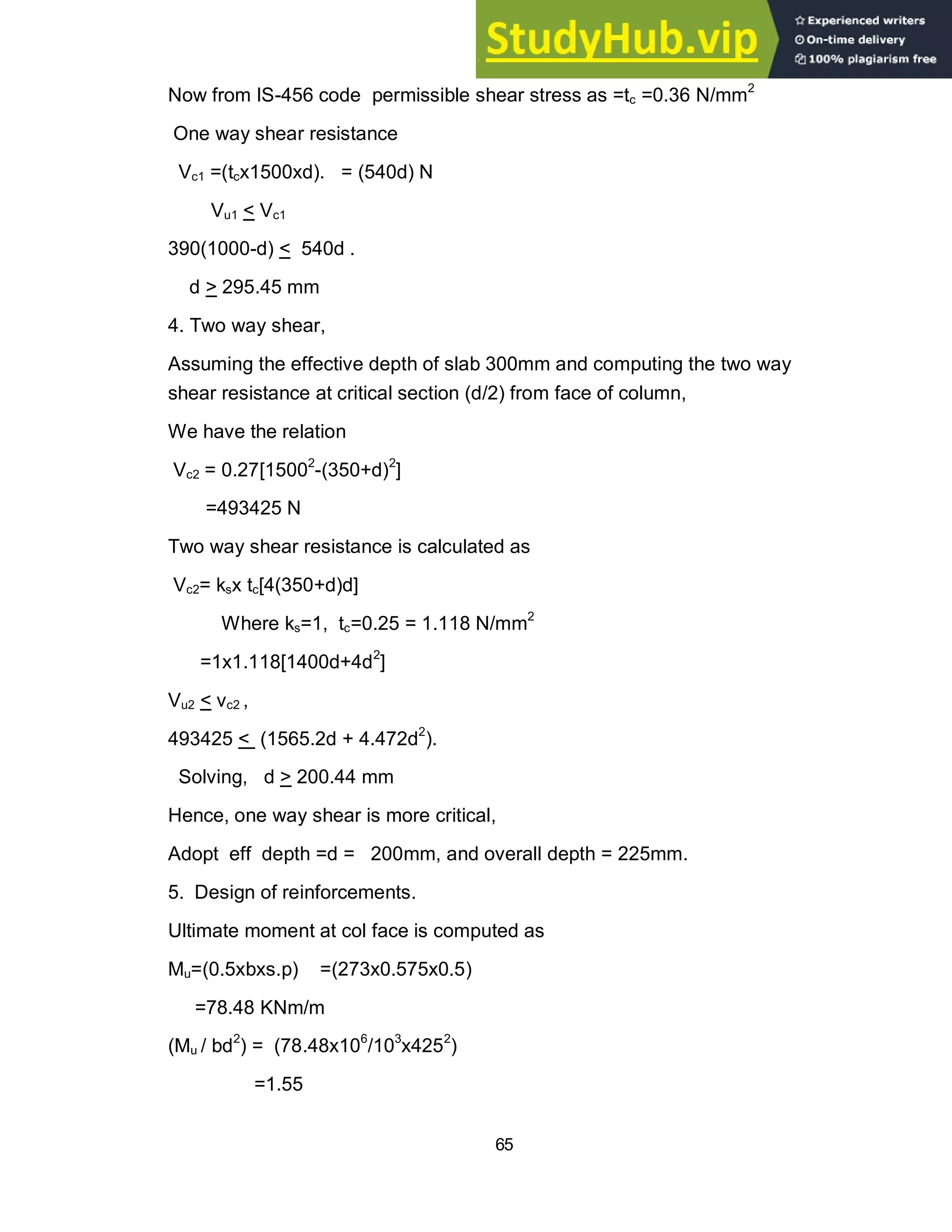 ANALYSIS AND DESIGN OF THREE STOREY FRAMED BUILDING | PDF