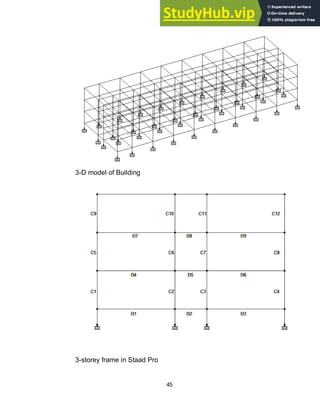 ANALYSIS AND DESIGN OF THREE STOREY FRAMED BUILDING | PDF