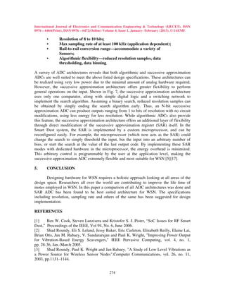 Analysis and design of ultra low power adc for wireless sensor networks 2 | PDF