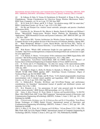 Analysis and design of ultra low power adc for wireless sensor networks 2 | PDF