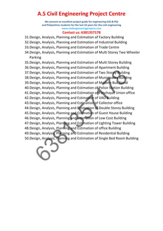 Analysis and design project titles | PDF