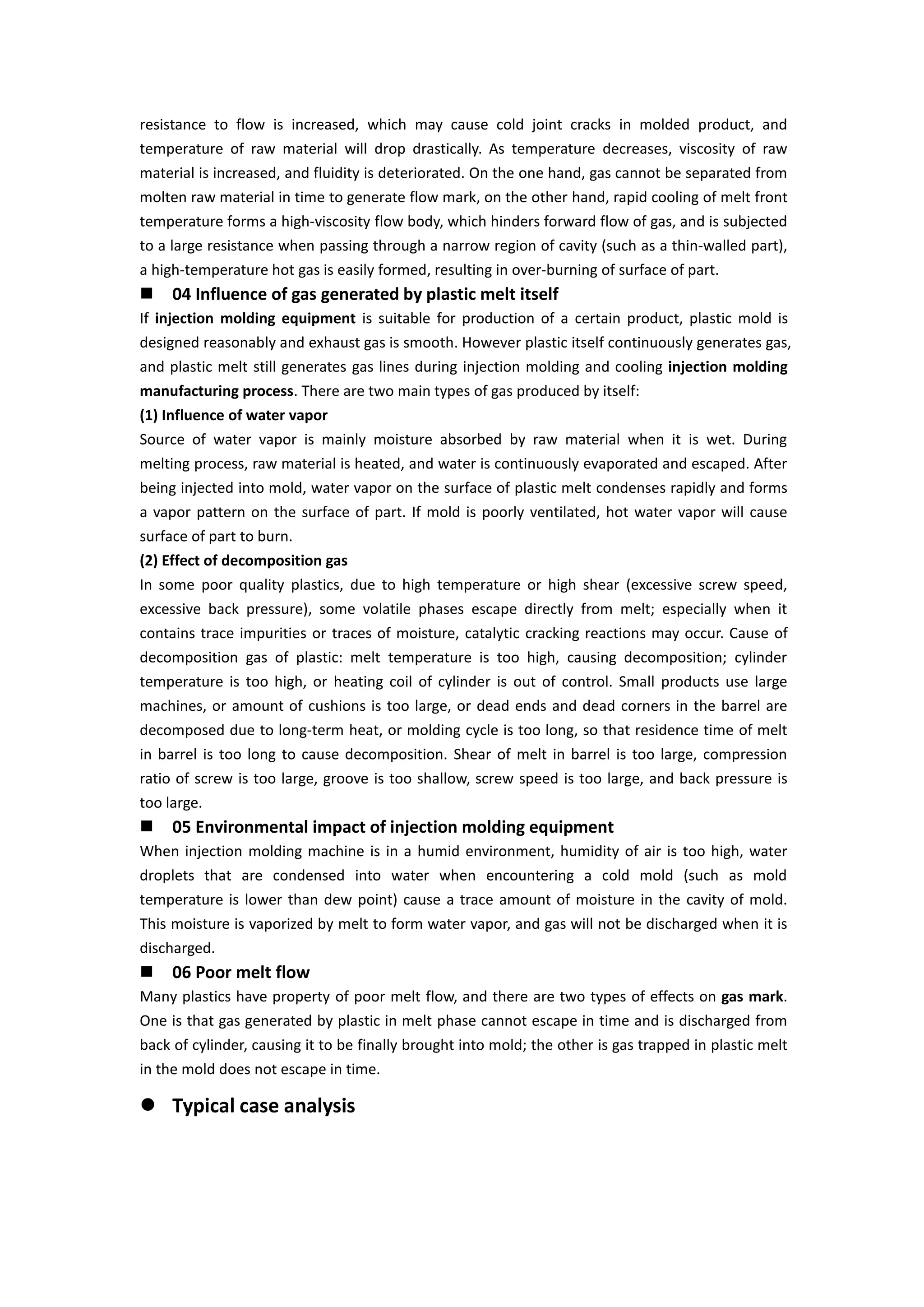Analysis and elimination of gas mark in plastic pr | PDF