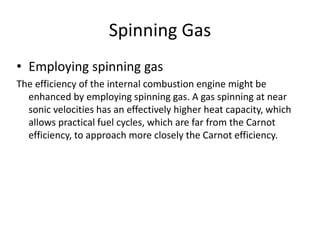 Analysis and enhancement of internal combustion engines | PPTX