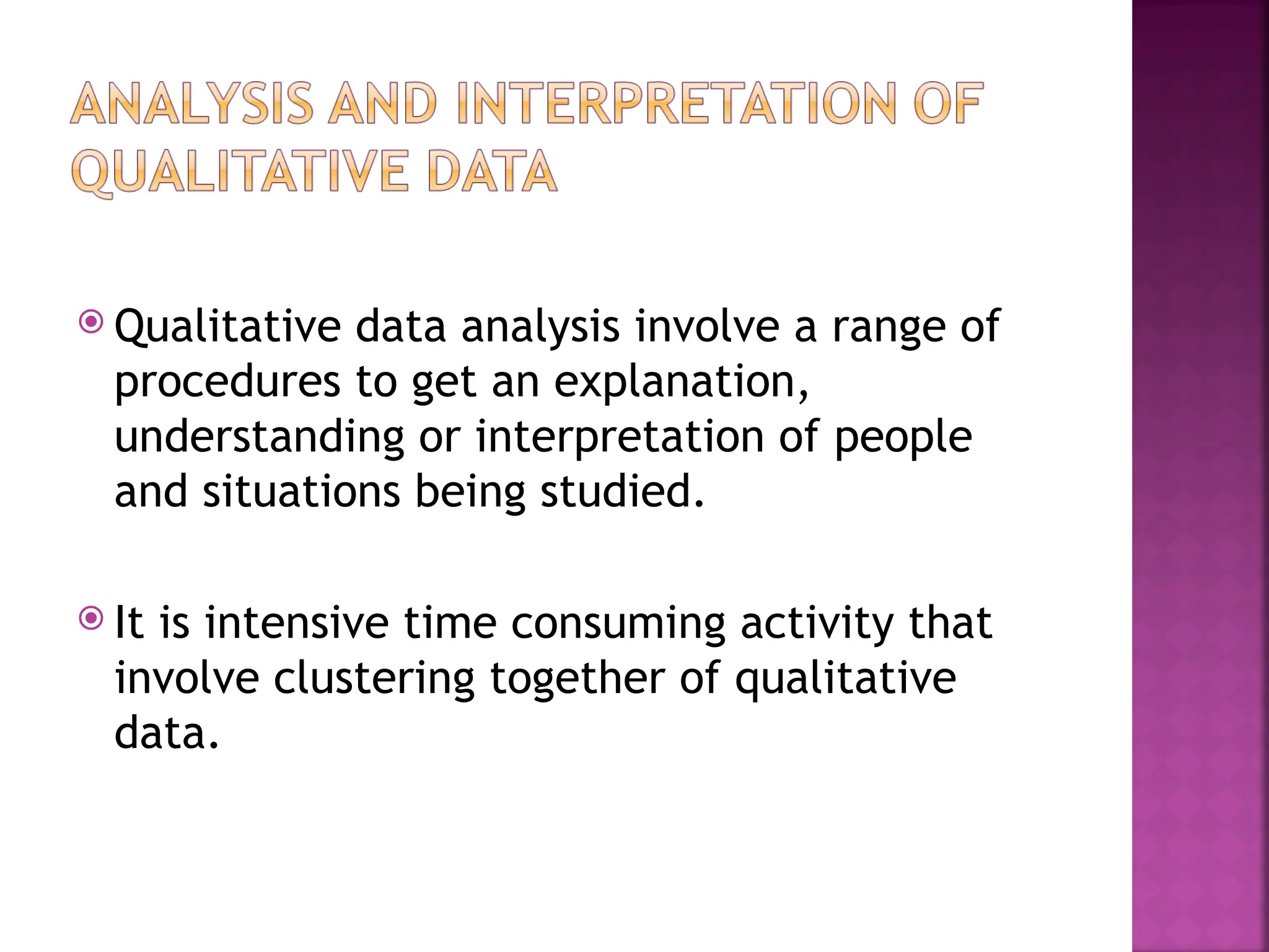 Analysis & Interpretation of Data-stat ppt | PPT